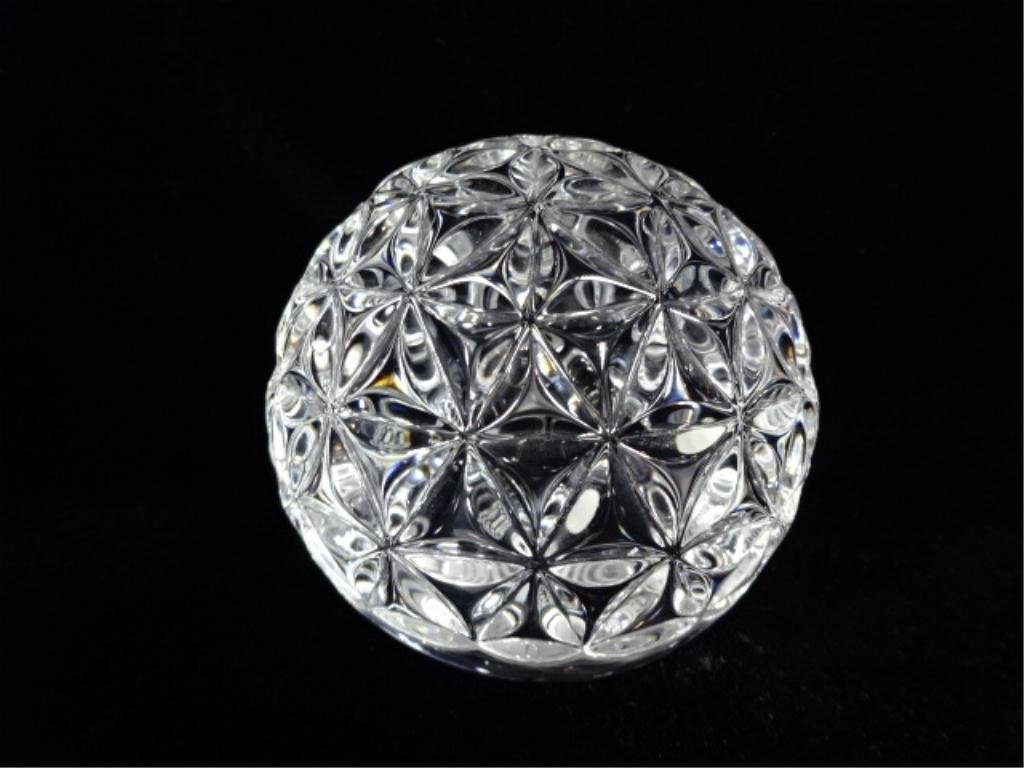 WATERFORD CRYSTAL PAPERWEIGHT, TIMES SQUARE 2000,