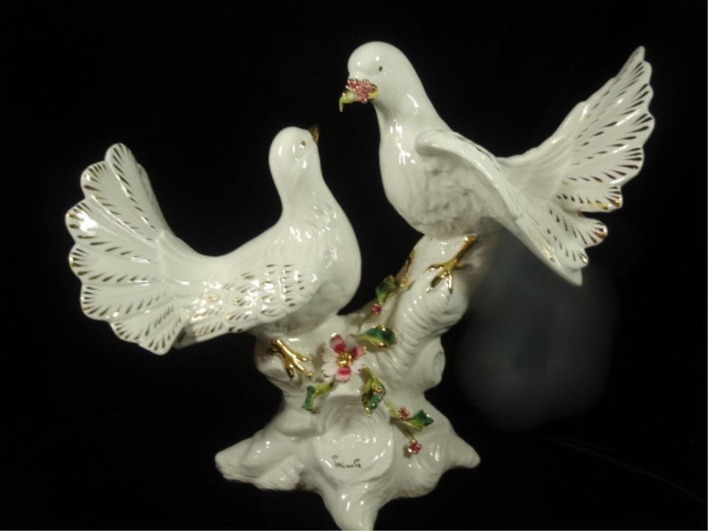 CAPODIMONTE MADE IN ITALY PAIR OF DOVES WITH GOLD - Jul 01, 2014 ...