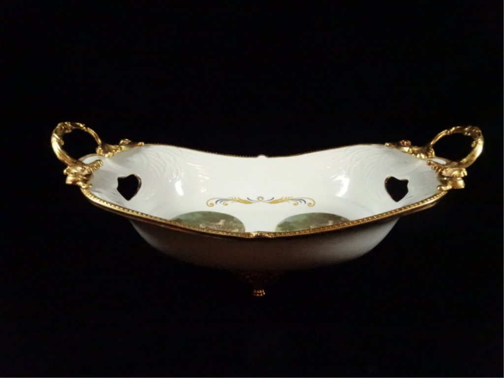 MAGHSOUD PORCELAIN BOWL WITH HESAM GOLDEN FRAME MADE IN