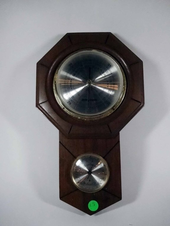 Jason Empire Barometer & Thermometer, Approx 14"h