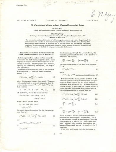 Yang Chen Ning: (1922 )