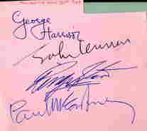 George Harrison Autograph - Dec 04, 2013 | THE FAME BUREAU LIMITED in ...