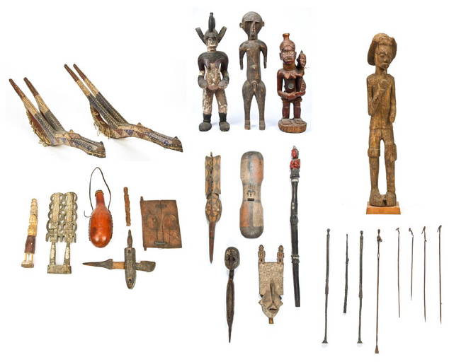 Large Estate Collection Of African Tribal Artifacts
