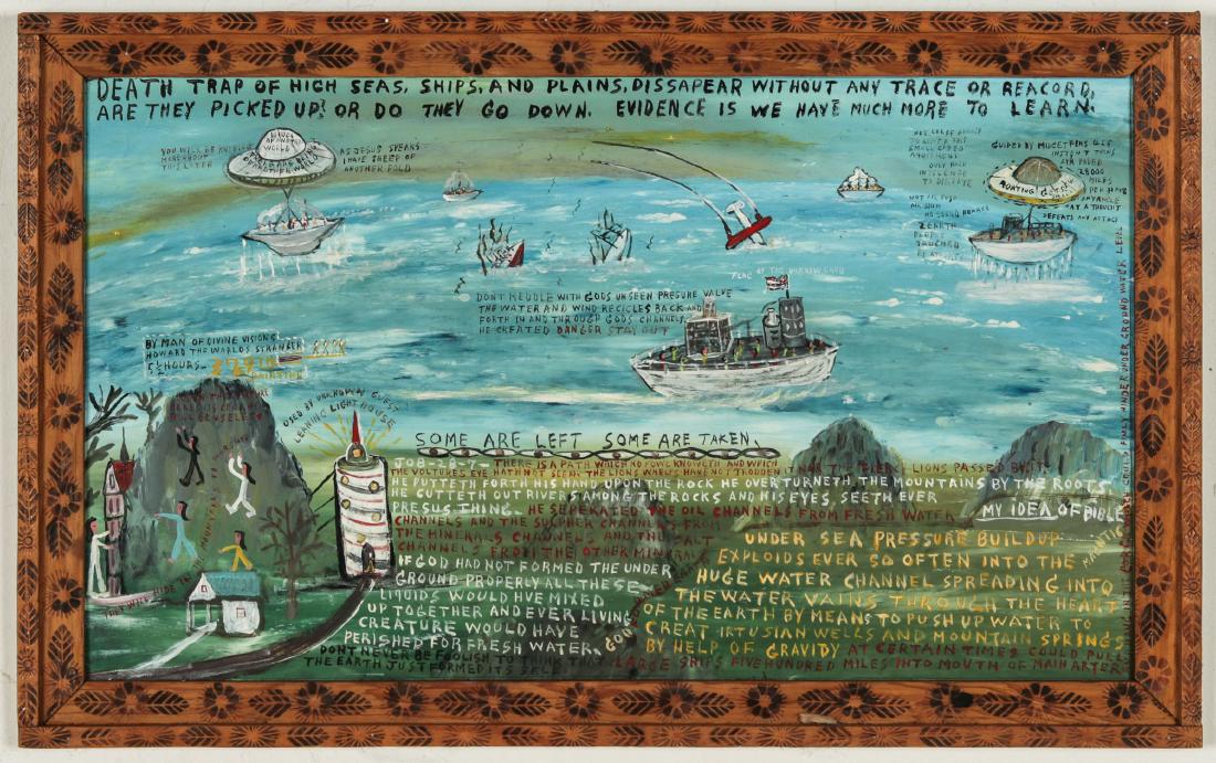 Howard Finster (1916-2001) "Death Trap of the High