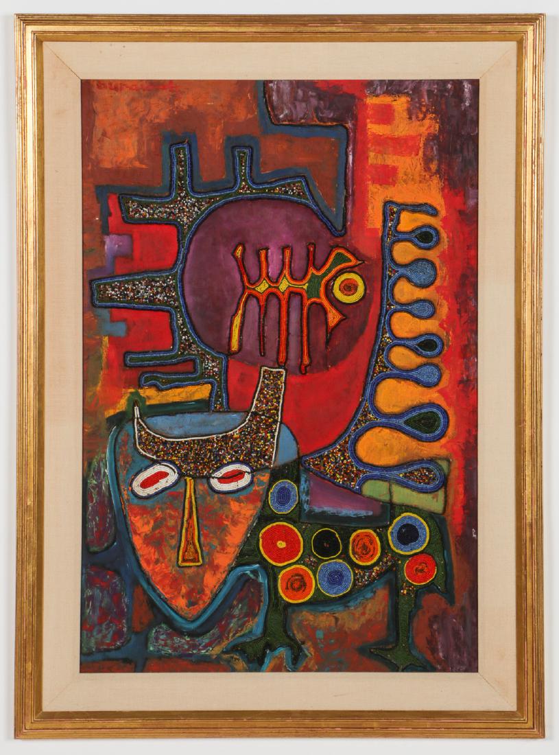 Jimoh Buraimoh (Nigerian, b. 1943) Painting - Dec 17, 2017 | Material ...