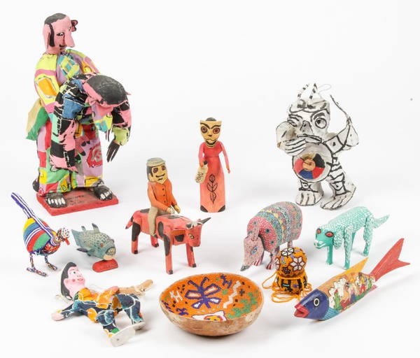 Estate Collection Of Misc. Folk Art Items