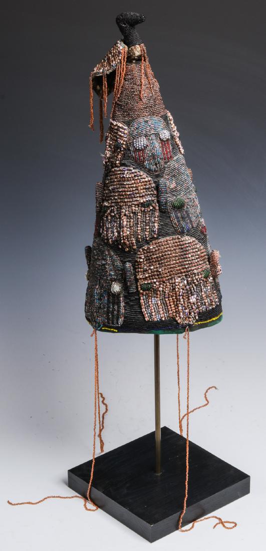 Yoruba "Ade Oba" Beaded Crown, Nigeria