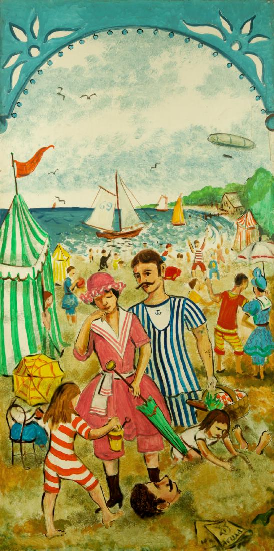 Leonard Pytlak (American, 1910-1998) Early Beach Scene