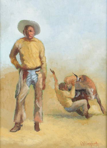 Gene V. Dougherty (american, 20th C) Portrait Of Bill