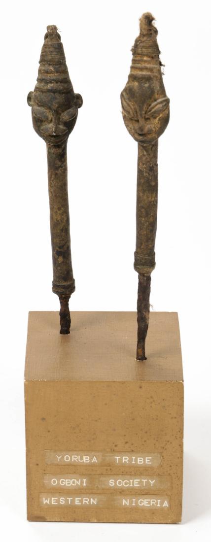 Yoruba Ogboni Society Pendant Pair/Edan, Nigeria