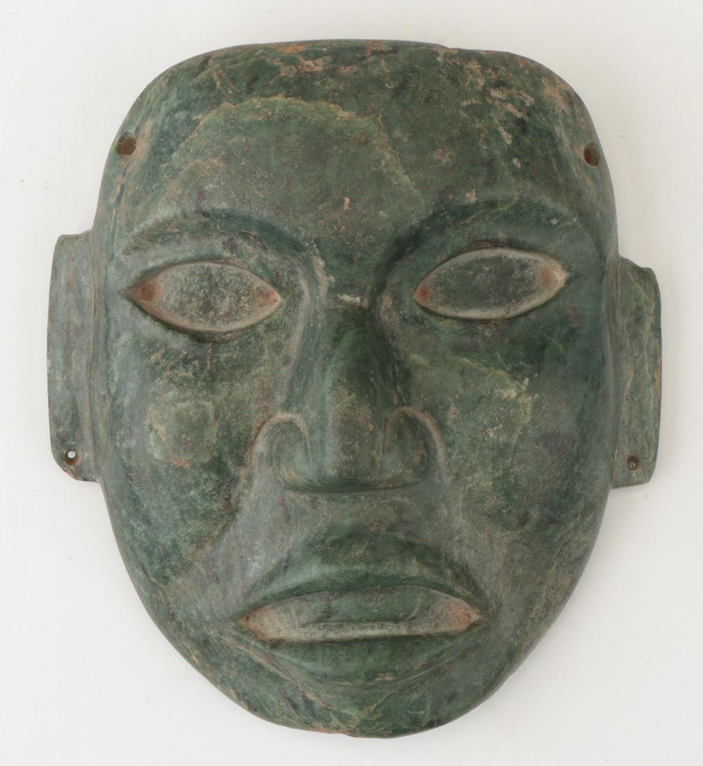 Pre Columbian Style Carved Stone Mask
