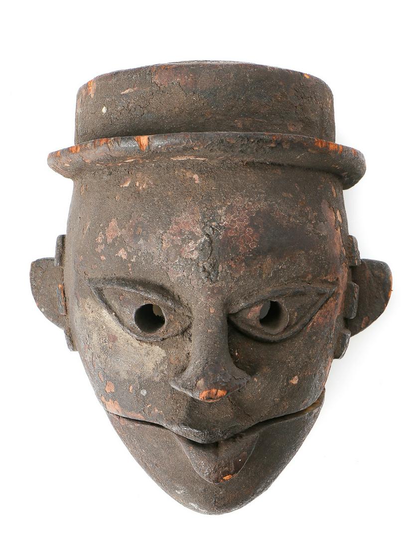 African Ogoni Mask With Hinged Jaw, Nigeria