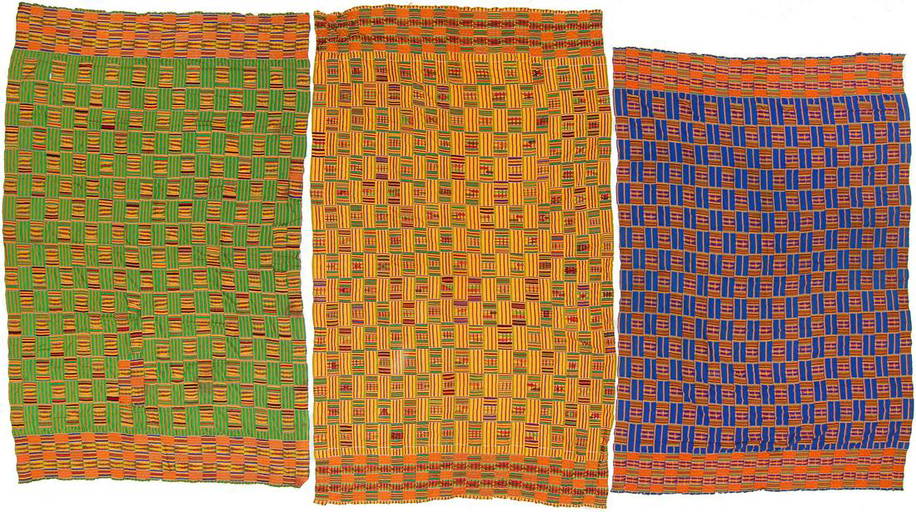 Three Large African Ashanti Kente Cloth Textiles - Oct 07, 2020 ...