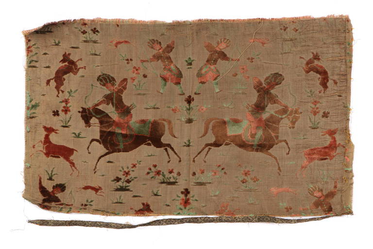 Antique Safavid Style Silk Textile, Persia