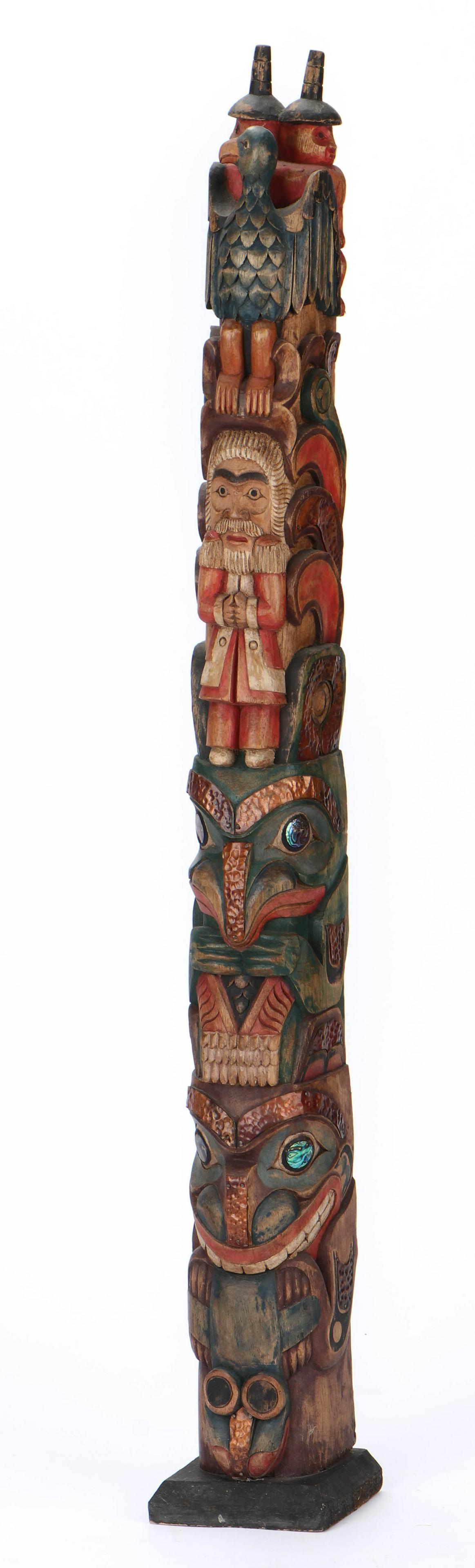 Native American Haida Chief Skulka Totem Pole - Apr 21, 2021 | Material ...