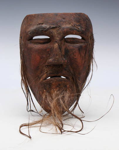 Mexican Ermitano Or Viejo Pastorela Dance Mask,