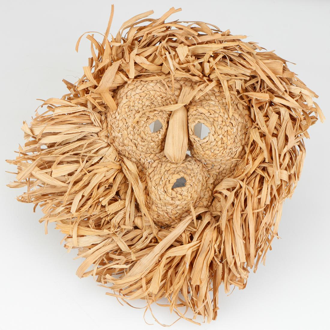 Native American Iroquois Corn Husk Society Mask,