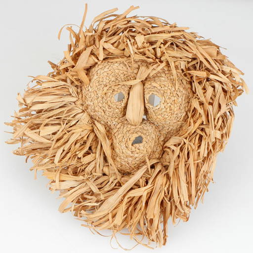 Native American Iroquois Corn Husk Society Mask,