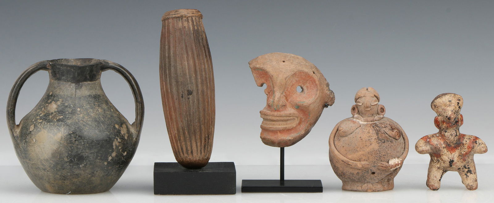 Group Of Pre Columbian Pottery Artifacts