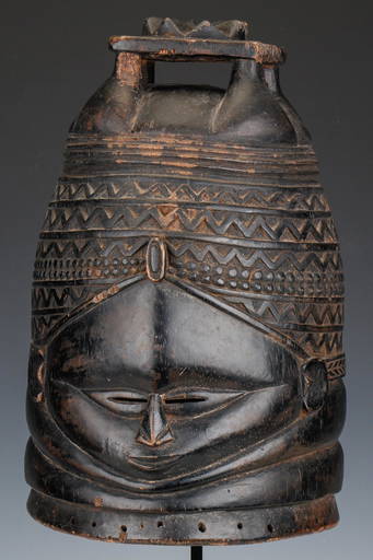 African Mende Bundu Sande Society Helmet Mask, Sierra (#0289) on Feb 23 ...