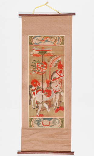 Japanese painted Scroll Figures Leading Horse (#0173) on Sep 19, 2022 ...