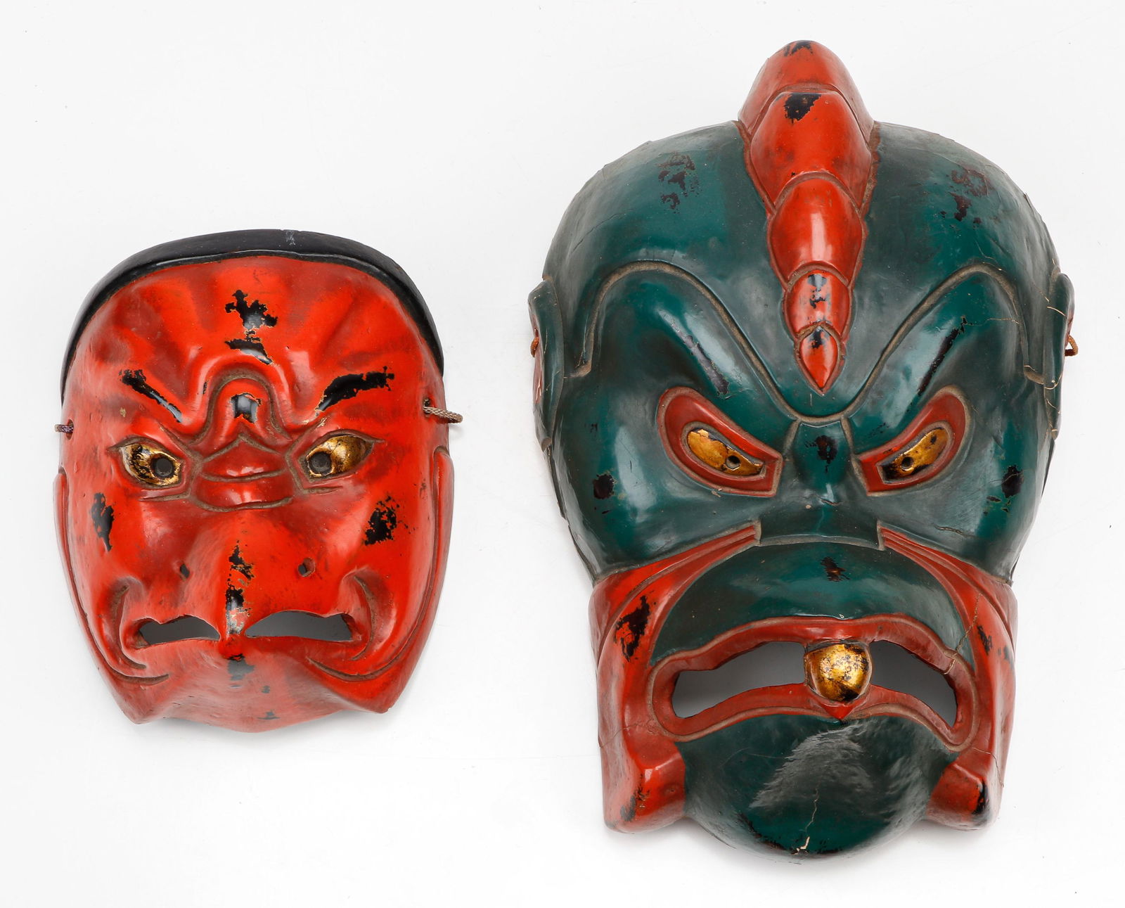 2 Antique Japanese Lacquer Gigaku Karasu Tengu Masks - Sep 19, 2022 ...