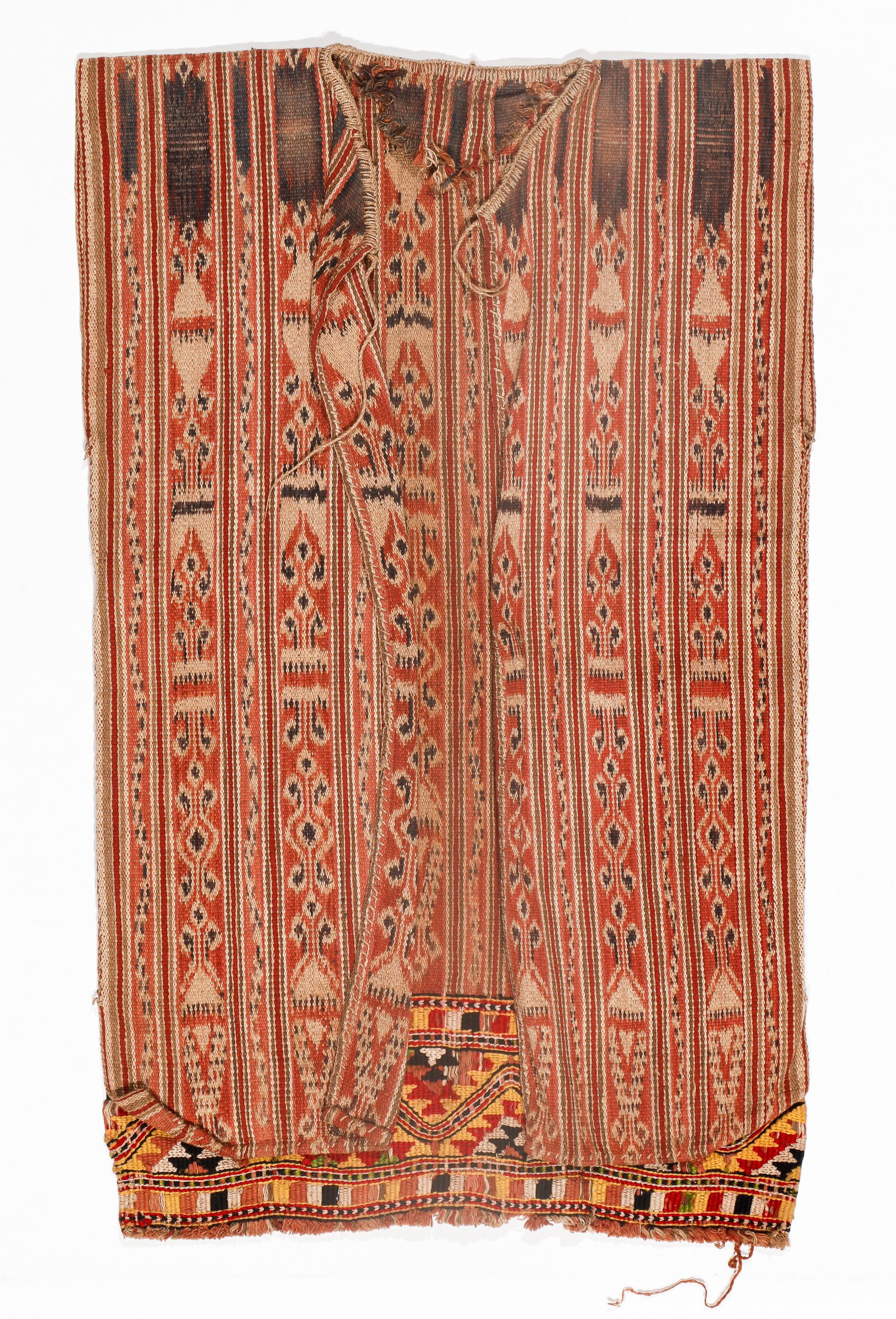 Dayak Cotton Ikat Vest "kelambi Burong", Sarawak, Borneo, 19th Early 20th C