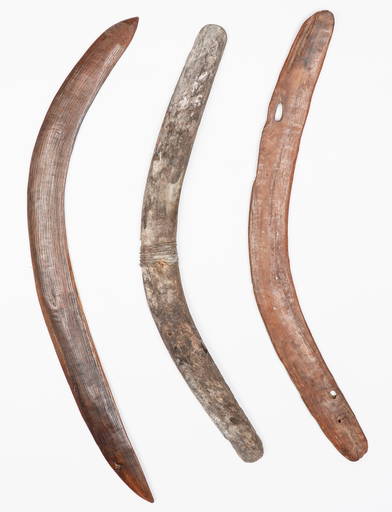 3 Aboriginal Boomerangs (#0309) on Nov 14, 2022 | Material Culture in PA