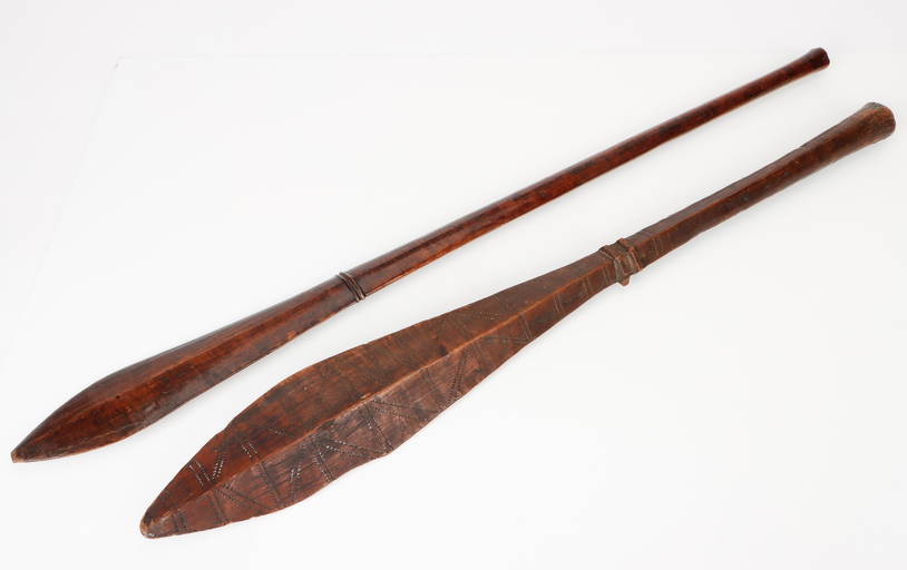 2 Oceanic Battle Clubs (#0324) on Nov 14, 2022 | Material Culture in PA