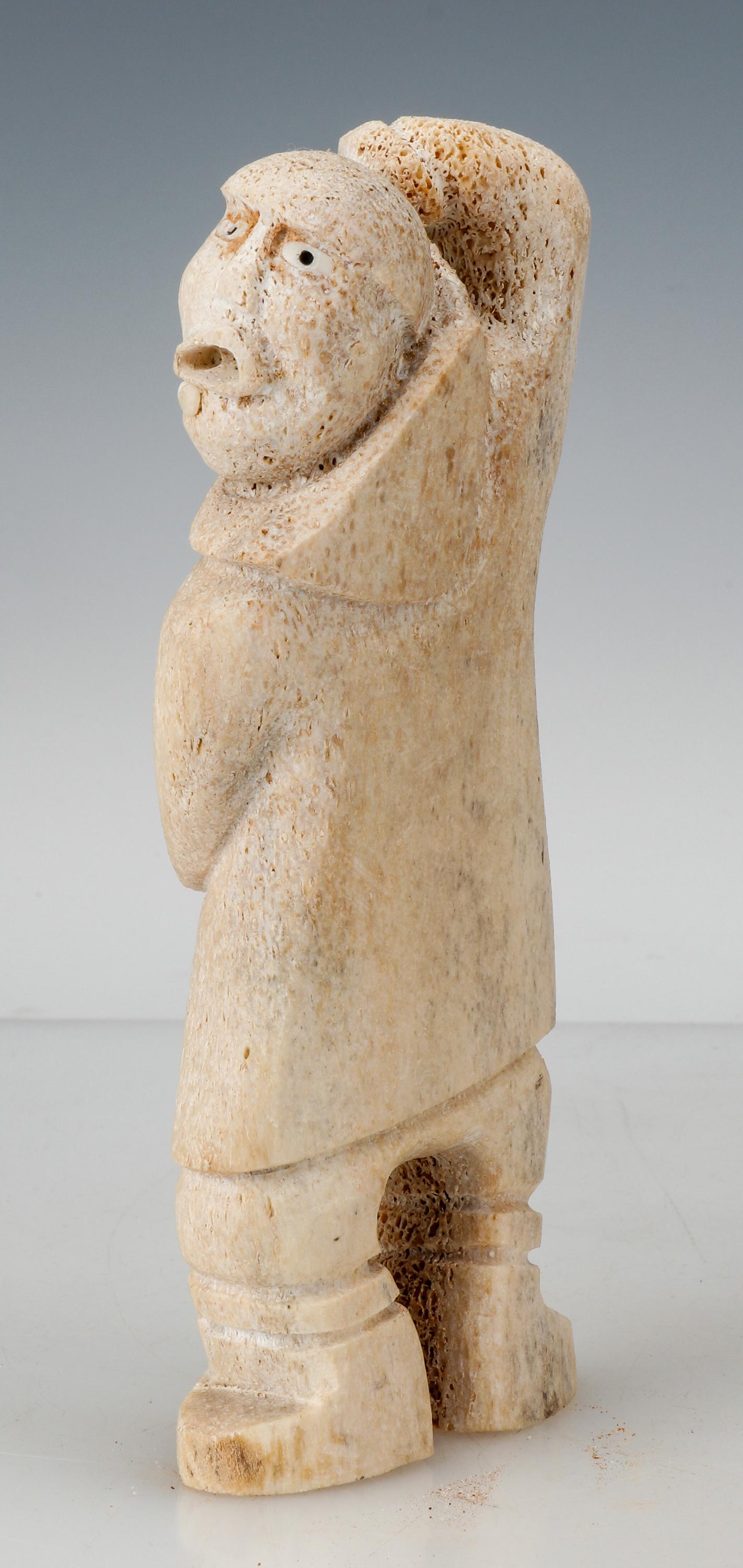 Inuit Whalebone Figure (#0484) on Apr 03, 2023 | Material Culture in PA