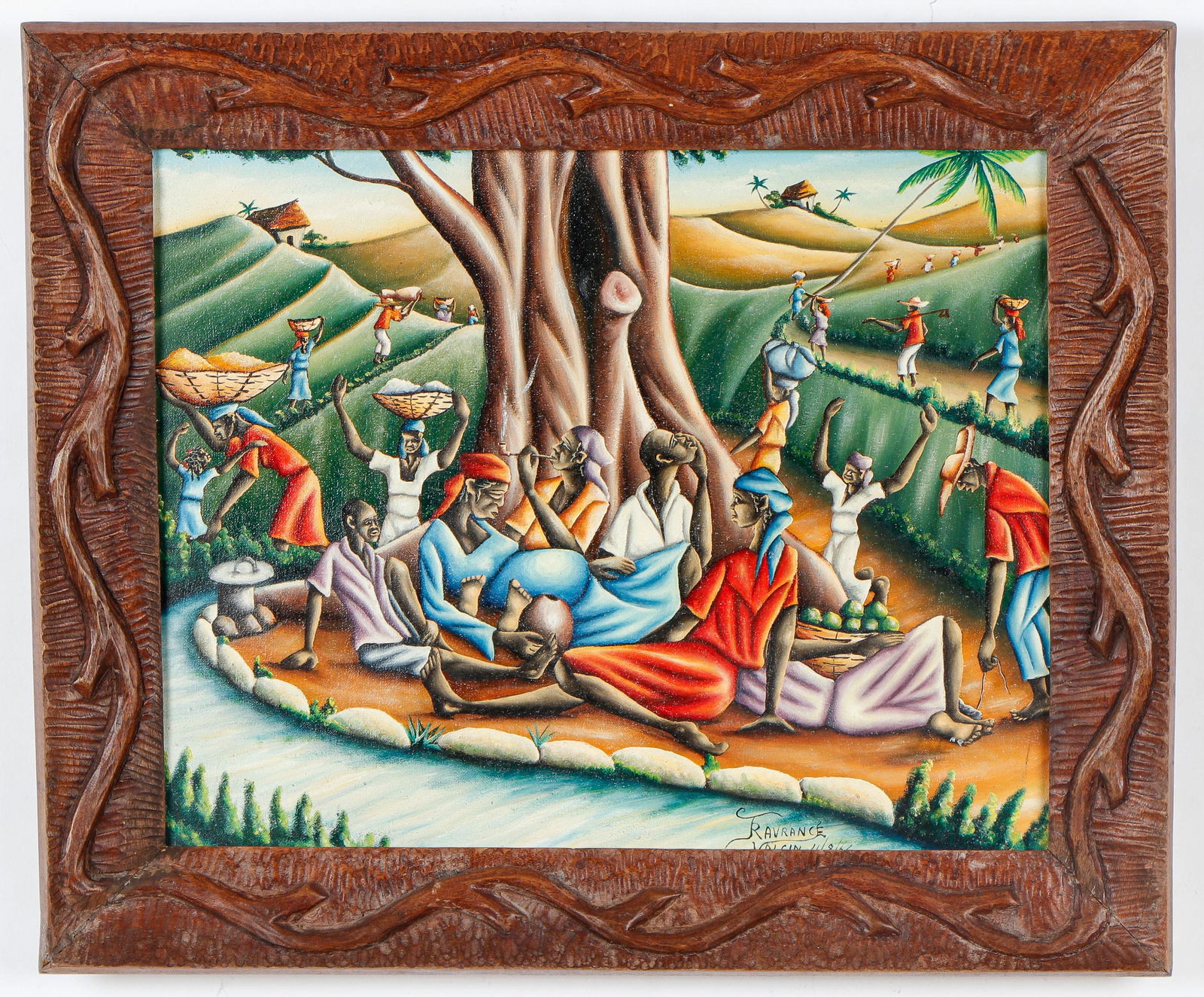 Ravrance Valcin (Haitian, 20th C.) Landscape - Apr 03, 2023 | Material ...
