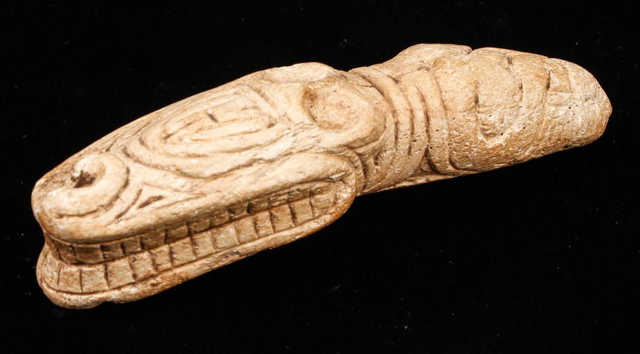 Taino Bone Crocodile Cemi