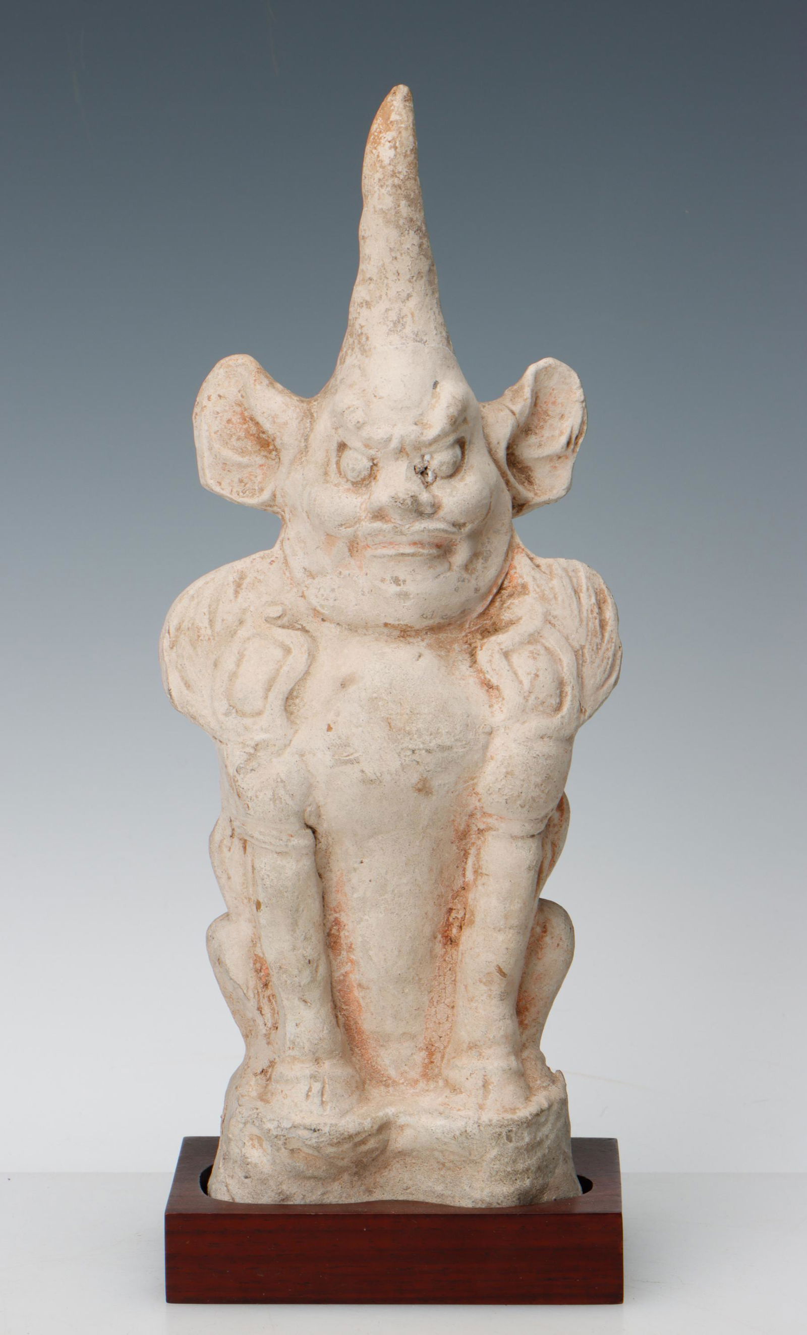 Chinese Han Pottery Earth Spirit Tomb Guardian Zhenmushou