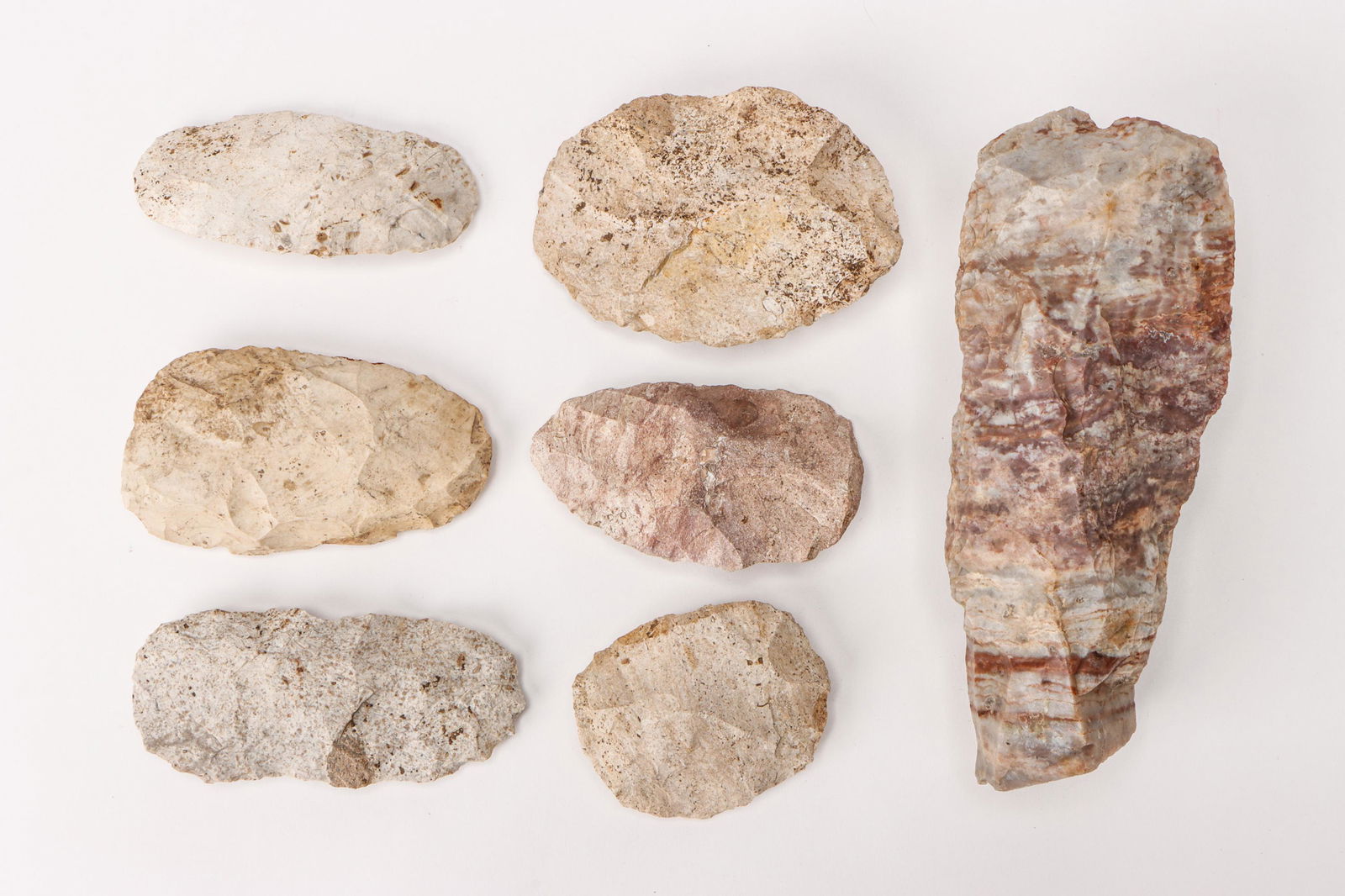 7 Native American Plains Indians Stone Hand Tools Auction