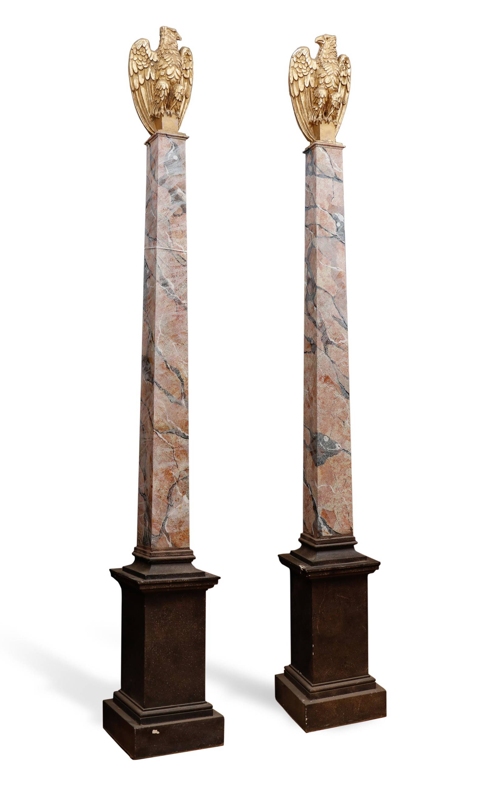 Pair Of Monumental Ancient Roman Obelisks 16' Hollywood Movie Props ...