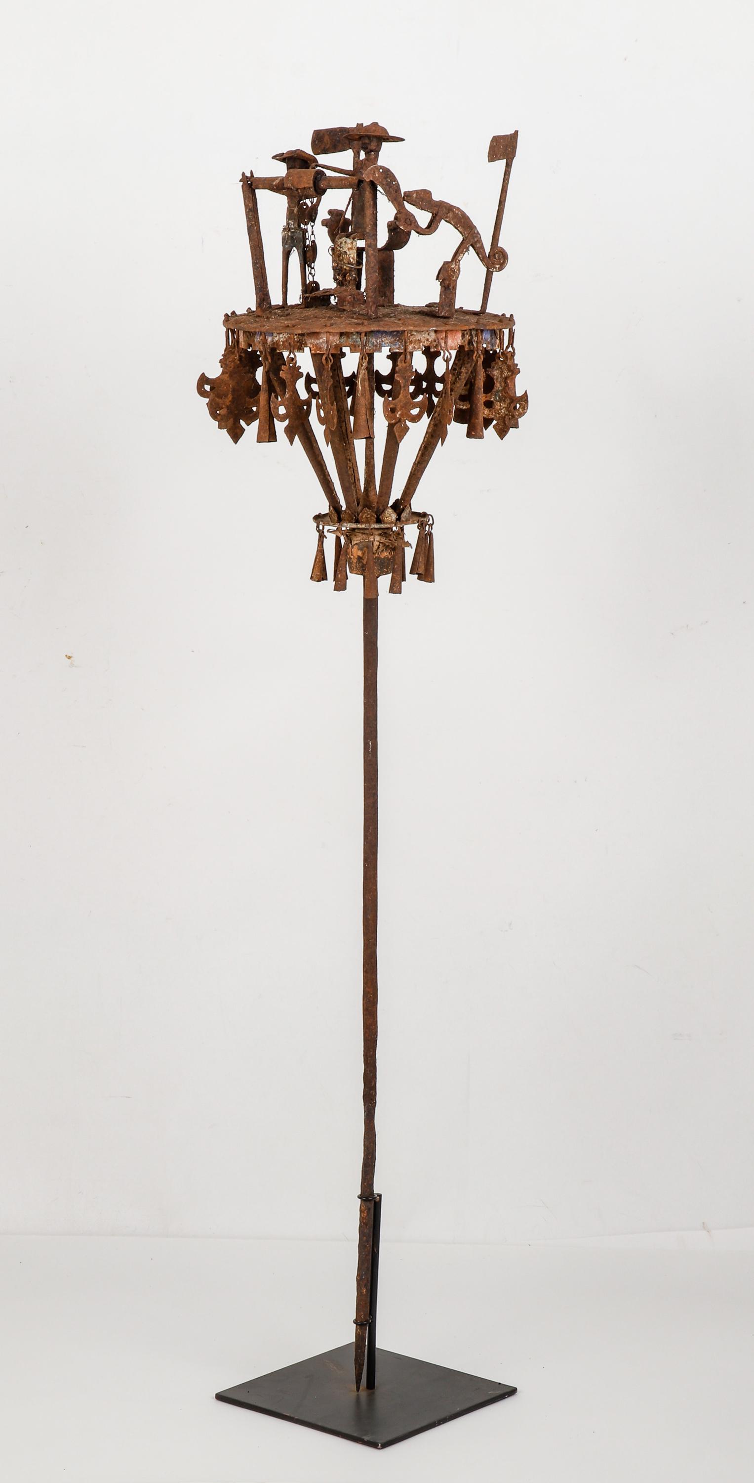 African Fon "asen" Portable Memorial Altar, Ouidah, Benin Auction