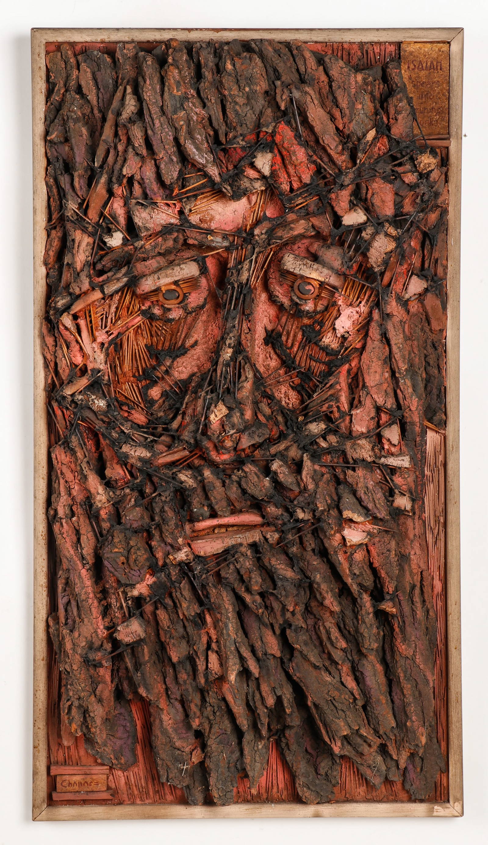 "isaiah Spears Into Pruning Hooks" Relief Wall Sculpture Auction