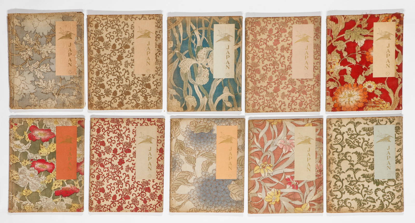 10 Volume Antique Japan Book Set Auction