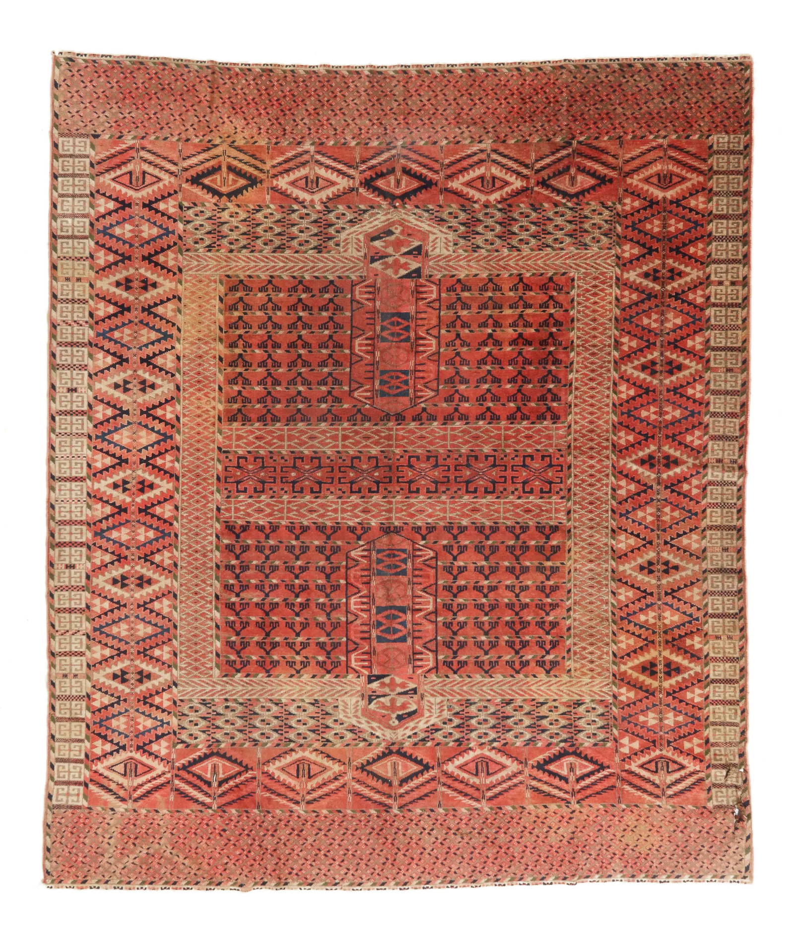 Unusually Large Tekke Ensi Rug, Turkmenistan, Ca. 1900, 7'10'' X 9'4 ...