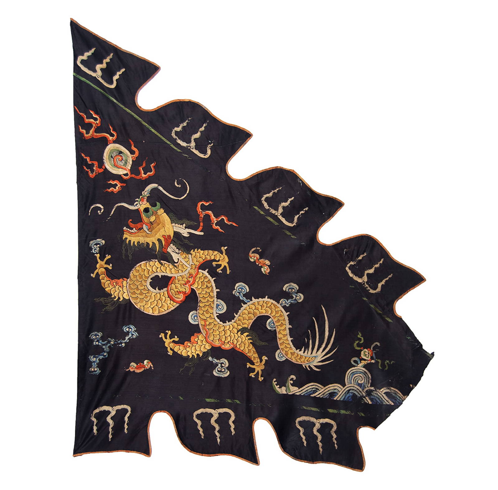 Qing Dynasty Military Banner, China, 19th C. Auction