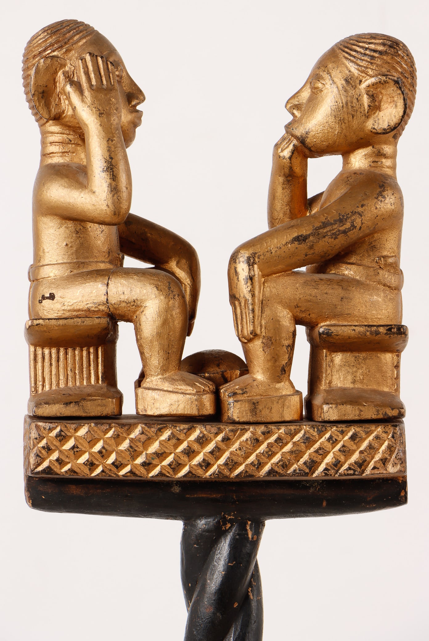 African Ashanti Okyeamepoma Linguist Staff, Ghana Auction