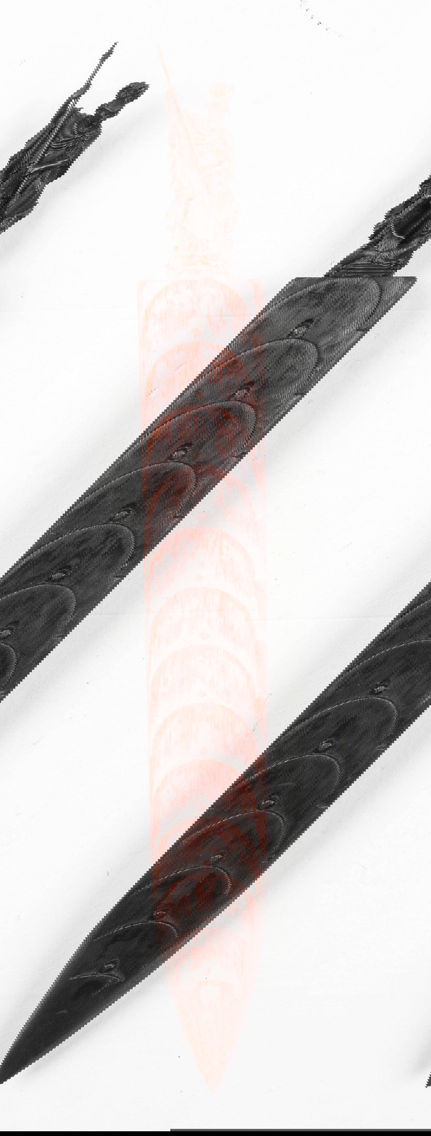 Large Carved Wood Vampire Killer Stake Auction