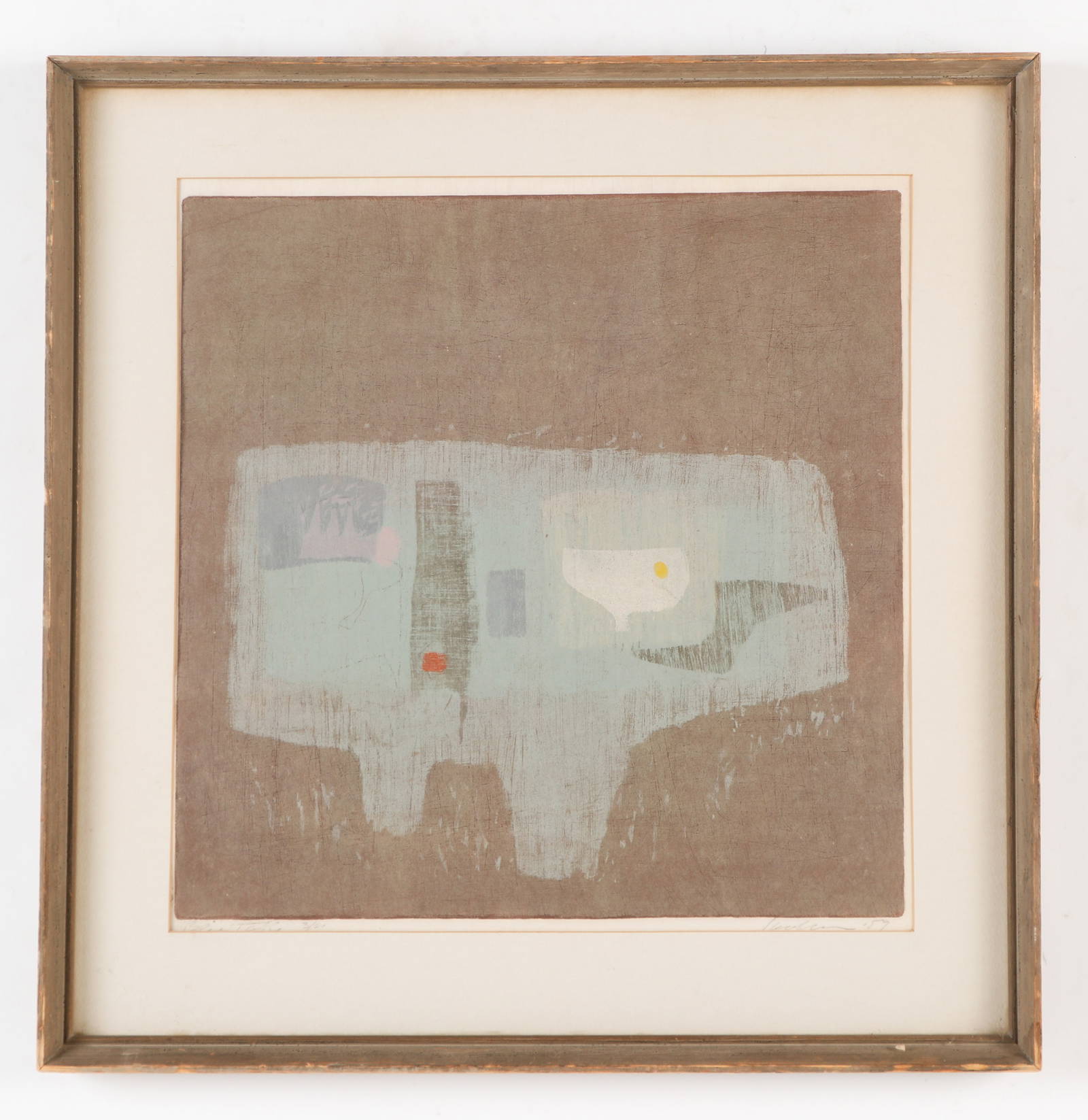 Arthur Jacobson (american, B. 1924) "blue Table" 1959 Auction