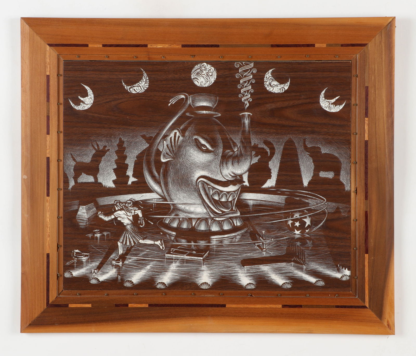 Don Colley (american, B. 1954) "pachydermocracy," 1995 Auction