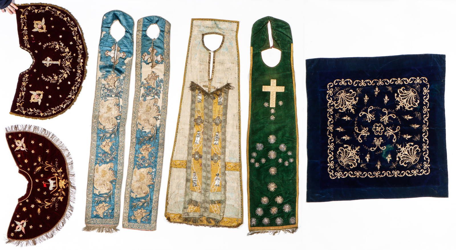 Collector's Lot Of Antique Armenian Religious Textiles Auction