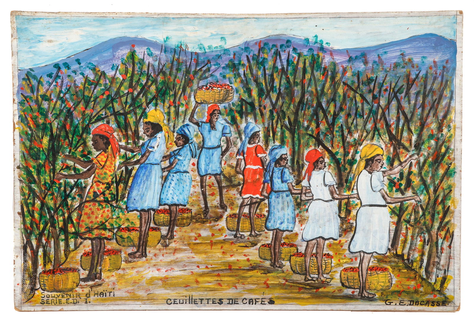 Gervais Emmanuel Ducasse 1903 1988 Cueillettes De Cafe Auction
