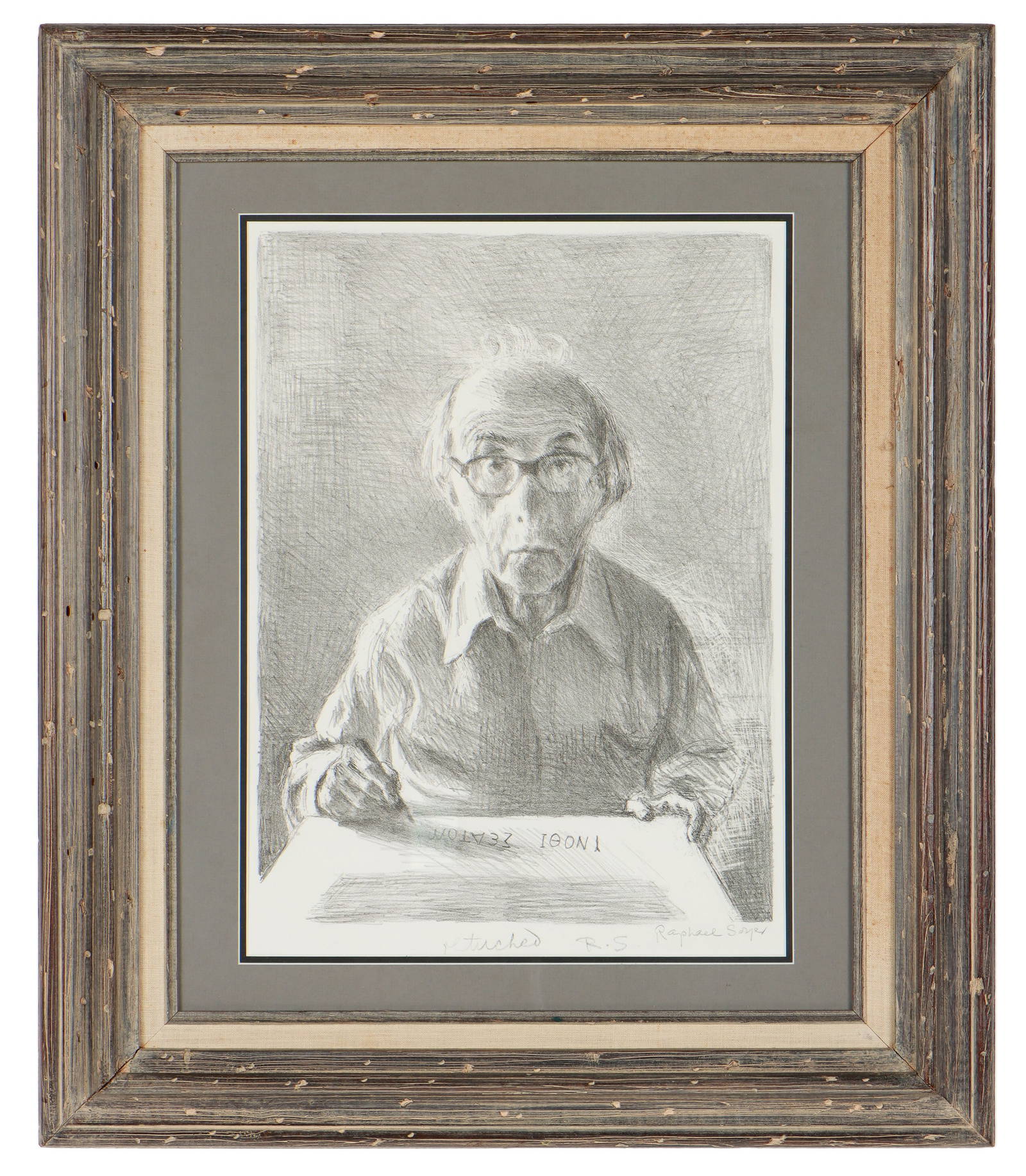 Raphael Soyer (1899-1987) Self Portrait Auction