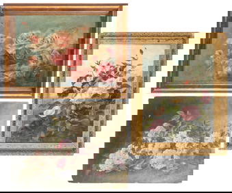 Robert Lox Floral Still Life Oil Painting