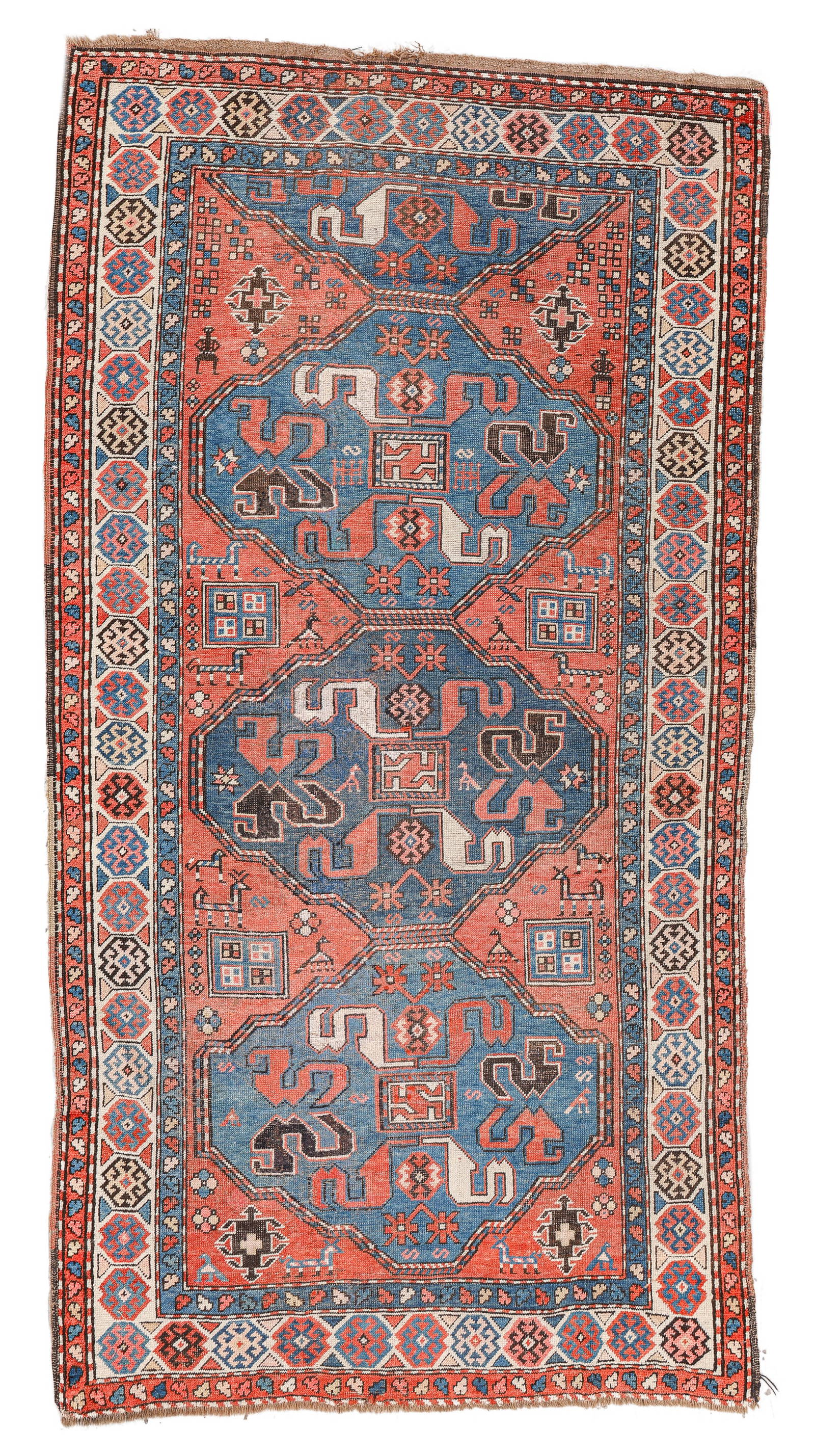 Cloudband Kazak Rug, Caucasus, Ca. 1880, 4'2'' X 8'0'' Auction