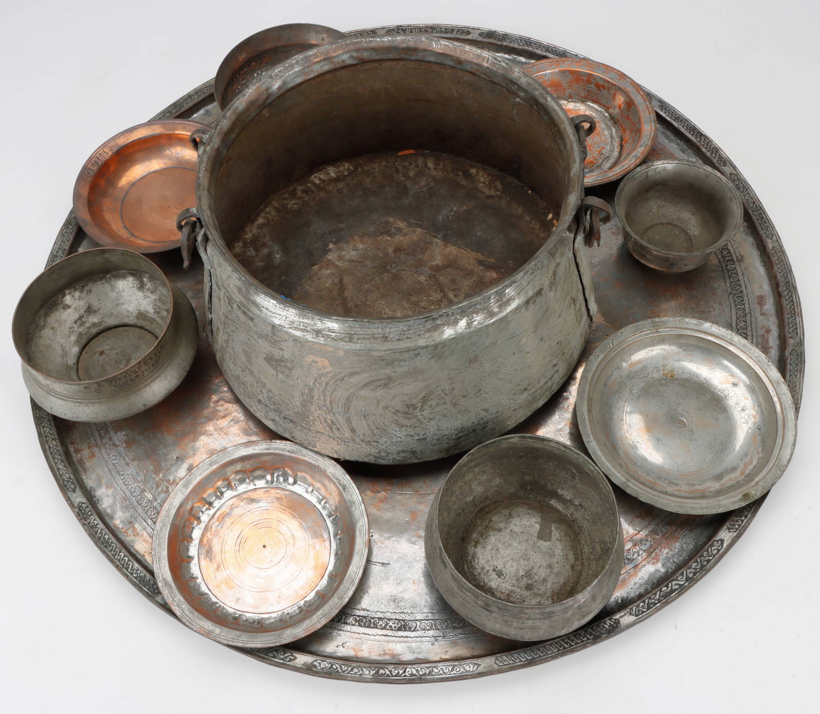 Collector's Lot Of Antique Armenian Tinned Copper, 10 Items - Feb 11 ...